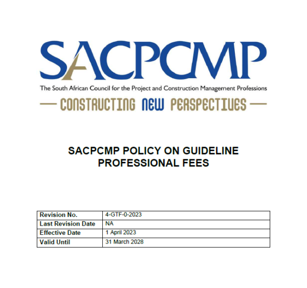 SACPCMP POLICY ON GUIDELINE PROFESSIONAL FEES - SACPCMP